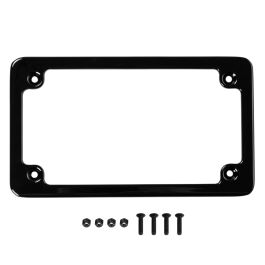 Black Low Profile License Plate Frame for Harley-Davidson® Motorcycles