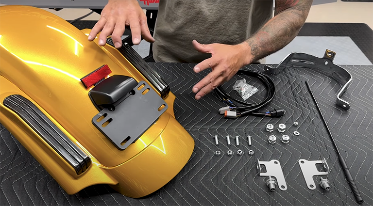 Harley CVO Stretched Rear Fender Installation from HOGWORKZ